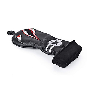 GOOACTION Shark Golf Club Hybrid Head Cover with Creative Cartoon Animal Pattern Synthetic Leather Golf Clubs Headcovers (2.3.4.5.6.UT)
