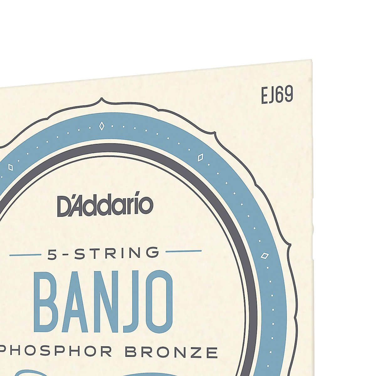 D'Addario EJ69 Phosphor Bronze 5-String Banjo Strings, Light, 9-20