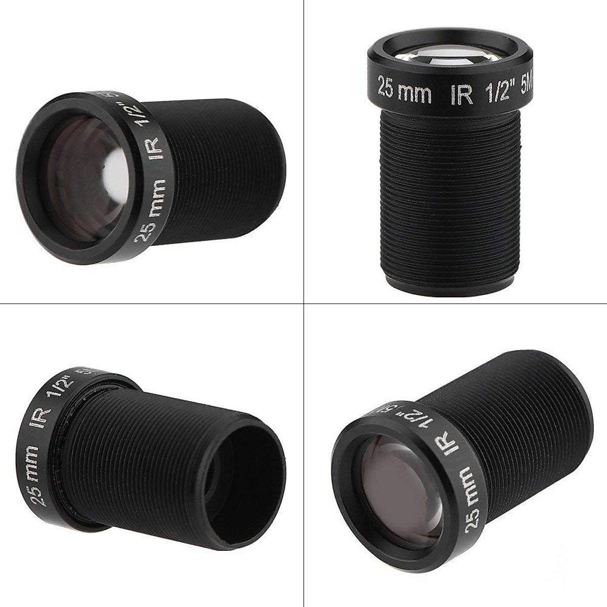 25mm CCTV Camera Lens Super Clear 5 Million Pixels 1/2'' Security Camera Lens for XiaoMi, for Firefly, for SJCAM and Other IP Cameras Default