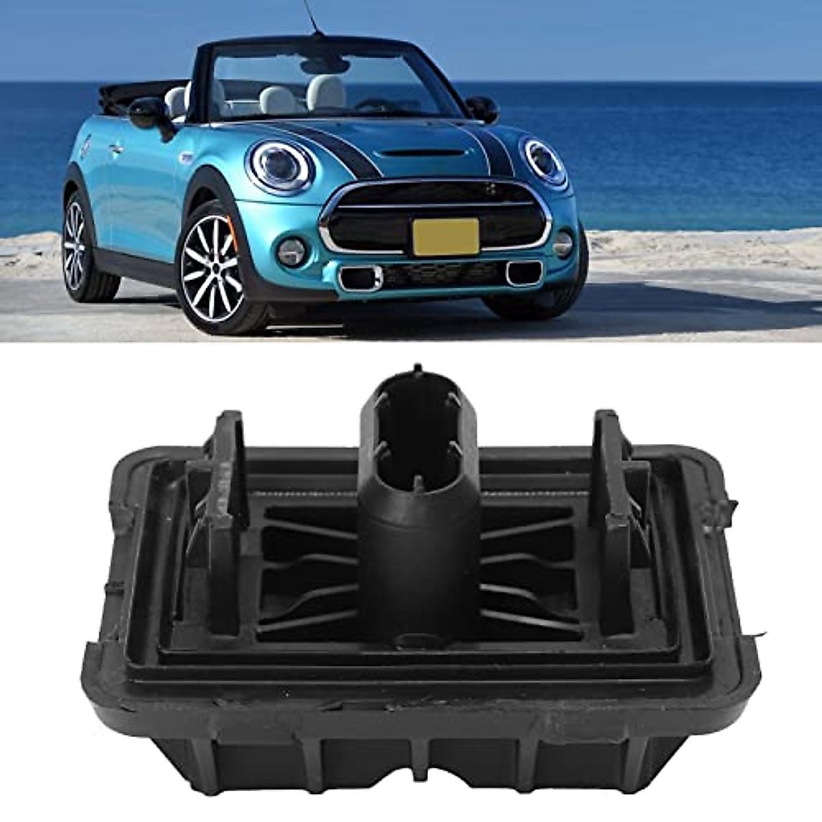 Jopwkuin 51717169981, Car Jack Support Plate Anti Aging Abrasion Resistance ABS Rubber OE Design Under Car Jack Pad for Autos