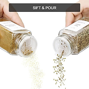 KitHero Spice Drawer Organizer with 35 Spice Jars,216 Labels,50 Non-slip Rubber, Bamboo 4 Tier Seasoning Rack Tray Insert for Kitchen Drawers,Cabinets,Countertop,16.14" Wide x 15.8" Deep