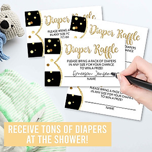 25 Baby Shower Diaper Raffle Tickets For Baby Shower Games To Play - Black Baby Shower Games Gender Neutral, Diaper Raffle Cards, Baby Raffle Tickets, Baby Shower Invitation Inserts, Baby Shower Ideas