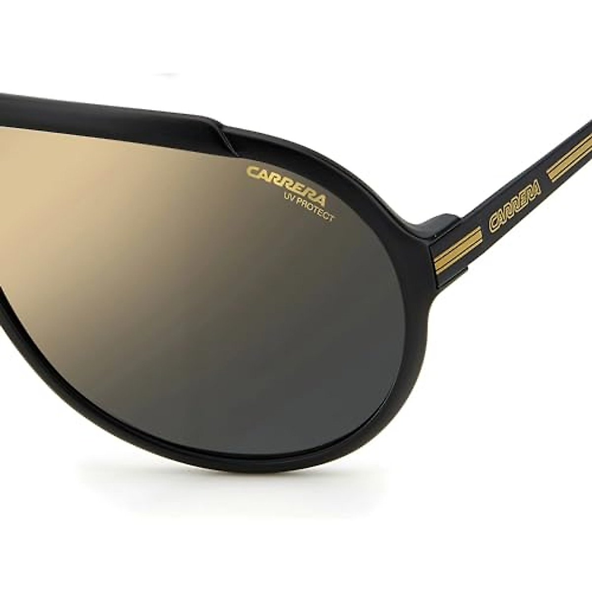 Carrera Unisex Sunglass Style Endurance65/N Pilot, Matte Black/Grey Gold Mirrored, 63mm, 10mm