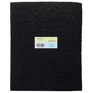 STEELSOFT Extra Thick(3/8'') 16x50''MERV 7 Cut To Size Activated Carbon Filter Charcoal Air Filter Sheet for Litter Box,Compost Bin,Air Purifier,AC,Range Hood Odor Absorbing