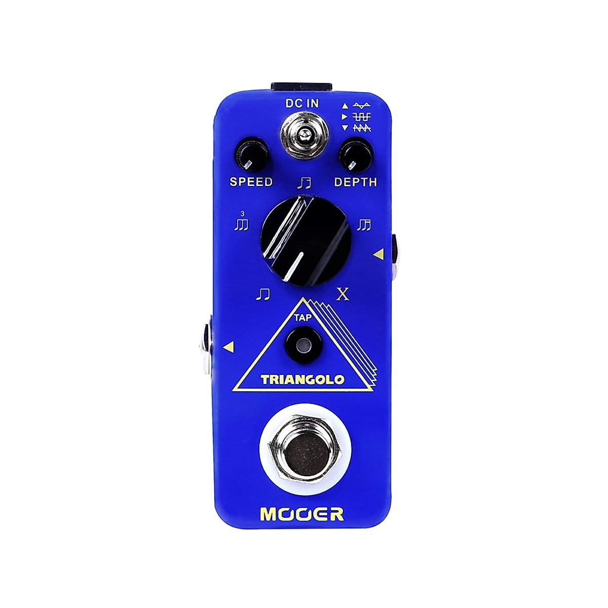 MOOER TRIANGOLO Guitar Micro Tremolo Pedal with 3 Selectable Wave Forms, 5 Different Sub Division Values, Guitar Gigging Effects Pedal