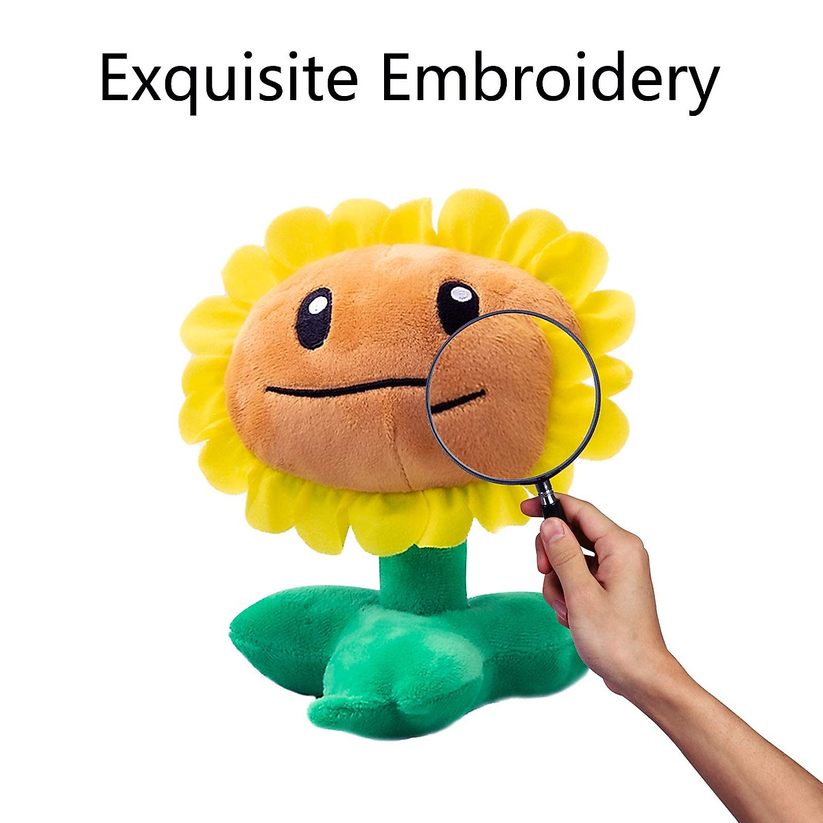 Maikerry 1 PC Plants Plush Toy PVZ Stuffed Figure Doll Sunflower Plush New for Children, Great Gifts for Kids and Fans