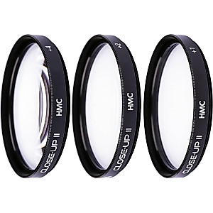 Hoya Close-Up Kit – Filter Set for Macro Photography (+ 1, 2, 4, 40.5 mm) Black
