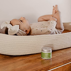 Earth Mama Organic Diaper Balm Multipurpose Baby Ointment | EWG Verified, Petroleum & Fragrance Free with Calendula for Sensitive Skin, 2-Fluid Ounce (2-Pack)