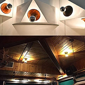 YDJoo Half Chrome Light Bulb 4W Dimmable G45 Silver Mirror Reflected Light 40W Equivalent Warm White 2700K Silver Tipped Mirror Light Bulb E26 Base Decorative LED Edison Bulb, 6 Pack