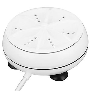 Mini Washing Machine, Turbine Removes Dirt, Portable Turbine Compact Washer for Trip, Apartment(white, 4-speed adjustment, Transl)