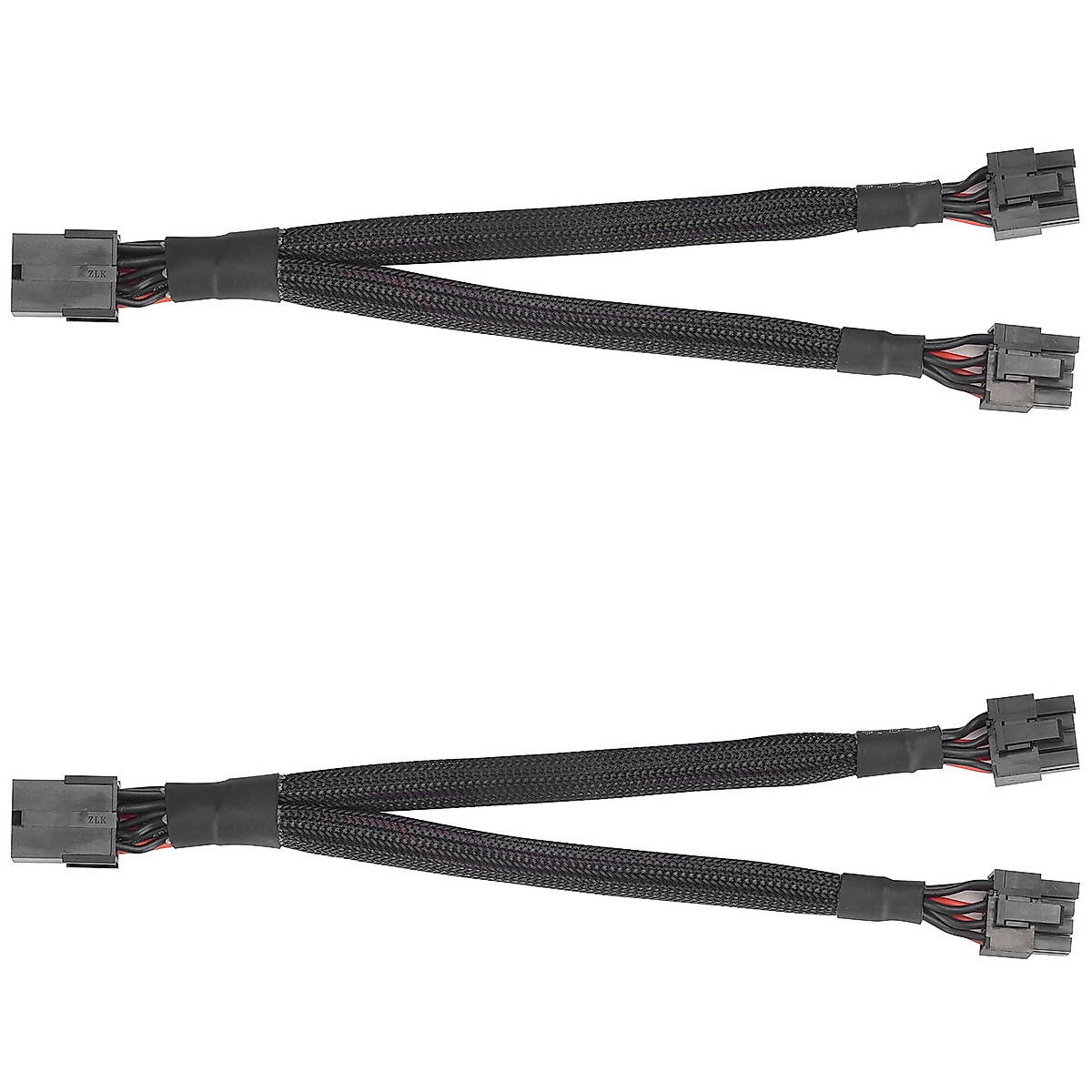 8-Pin PCIe Splitter Power Cable: GPU VGA PCI-e 8 Pin Female to Dual 8 (6+2) Pin Male Adapter PCI Express Power Supply 8Pin to Dual 6 Pin Extension Connector Y-Splitter with Sleeve 9 inch - 2 Pack