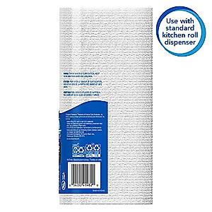 Scott Kitchen Paper Towels (41482) with Fast-Drying Absorbency Pockets, Perforated Standard Paper Towel Rolls, 128 Sheets/Roll, 20 Rolls/Case