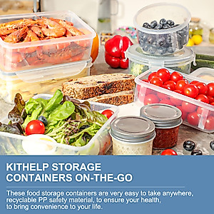 28 Pieces Food Storage Containers with Lids EXTRA LARGE Freezer Containers for Food BPA-Free Meat Fruit Vegetables Plastic Containers for Food with lids Storage Airtight Leak-Proof Food Containers Kitchen Pantry
