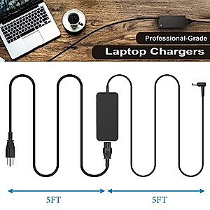 19.5V 9.23A 180W Tip 5.5mm MSI Laptop Charger, AC Charger for MSI Gaming Laptop GS65 GF63 GS63VR GT60 GT70 GF65 GF75 GS75 GS63 GE70 GE72 GE72VR GE62VR GS73VR GS43VR WS65 P65 GX60 Power Supply Cord