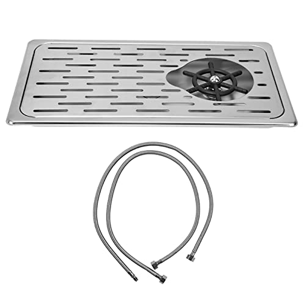 Cup Washer Bar Groove Commercial G1 Milk Tea Shop Desktop High Pressure Rinser Automatic Embedded 2In 4 Ports Washing Equipment Glass Washers (FC-24 medium long hole [primary color])