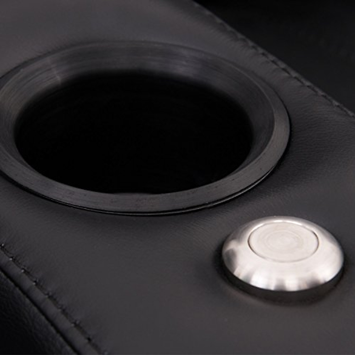 Octane Turbo XL700 Row of 2 Seats, Curved Row in Black Leather with Power Recline