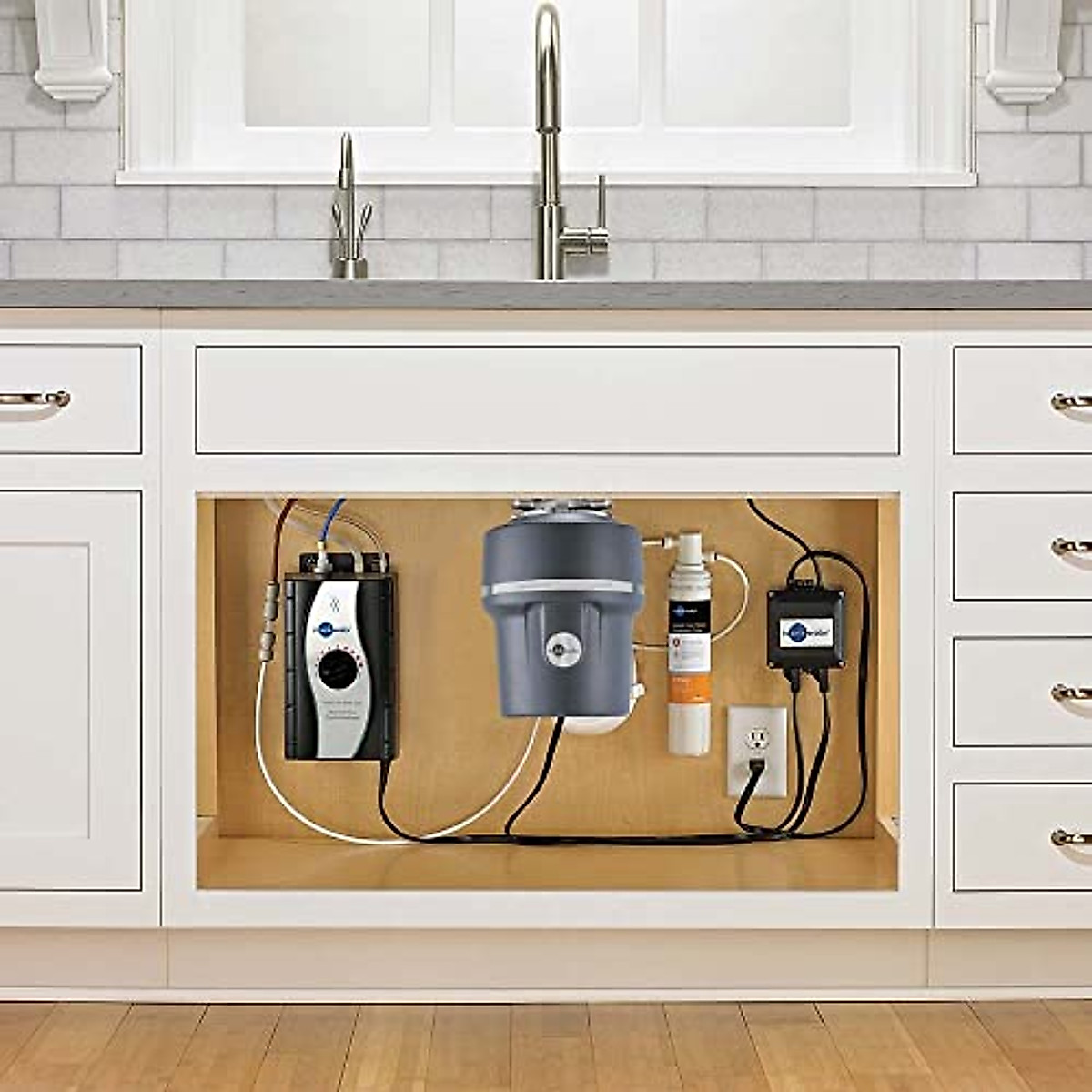 InSinkErator Garbage Disposal with Power Cord & Air Switch, Evolution Essential XTR, Quiet Series, 3/4 HP Continuous Feed, Gray