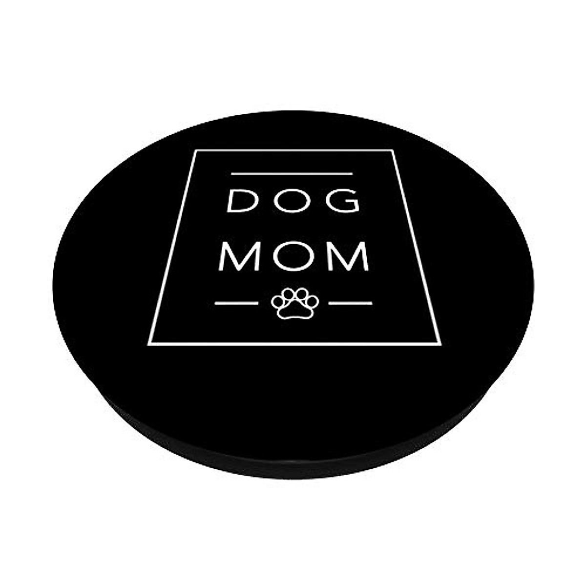 Rescue Dog Mom, Dog Lover Paw Print PopSockets Swappable PopGrip