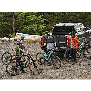 Yakima Gatekeeper Full Size Truck Bed Medium Polyester Trunk Tailgate Bicycle Rack Pad with Soft Felt Backing, Cradles, and Buckles for 5 Bikes, Black