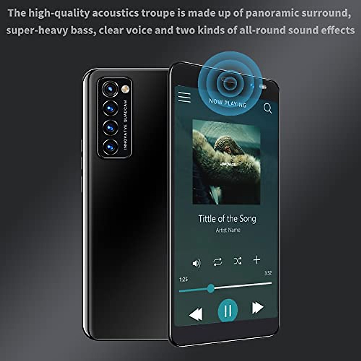 Unlocked 3G Smartphone for Android, 5.45inch Screen Cellphone 512MB 4GB Dualcore CPU Dual Cards Dual Standby HD Dual Camera Support Face Recognition,WiFi,BT,FM