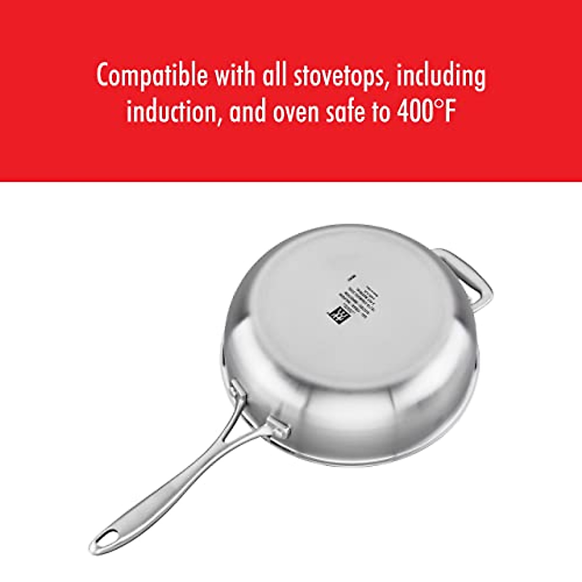 ZWILLING Spirit Ceramic Nonstick Perfect Pan, 4.6-qt, Stainless Steel