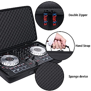 khanka Hard Travel Case Replacement for Pioneer PRO DJ (DDJ-FLX4) 2-deck Rekordbox Pioneer Smart DJ Controller