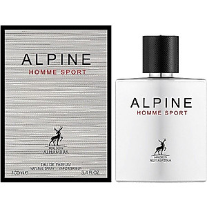 ALHAMBRA ALPINE HOMME SPORT EAU DE PARFUM 100ml | LUXURY LONG LASTING FRAGRANCE | PREMIUM IMPORTED FRAGRANCE SCENT FOR MEN AND WOMEN | PERFUME GIFT SET | ALL OCCASION (Pack of 1)