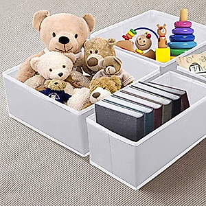 PHILISENMALL 8pcs Drawer Storage Organizer Versatile Sturdy Storage Box for Socks Underwear Bra