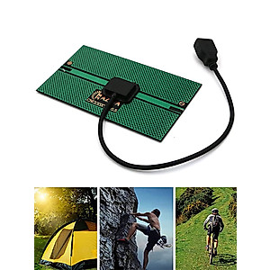 1.65W Solar Charger, 5.5V 300mA USB Portable Solar Panel, Waterproof Solar Phone Charger for Outdoor Survival Camping, Solar Bank for Smart Phone, 1pcs/3pcs