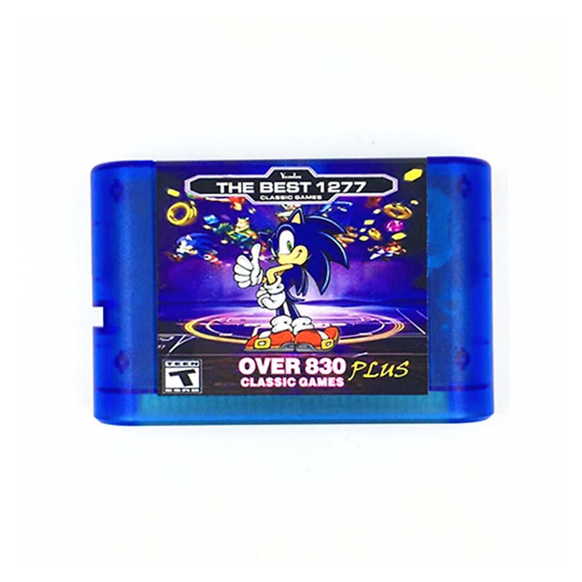 Glass Peony JYMbaihuo MD 830 Plus Genesis 1277 in 1 Game Cartridge Compatible with Sega Genesis and MegaDrive Console JYM