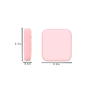 Pocket Mirror for Girl, 1X/3X Magnification Compact Travel Makeup Vanity Mirror with Led Lights, Purse Mirror, Folding Handheld Double-Sided Mirror, Small Lighted Portable Mirror for Gift, Pink
