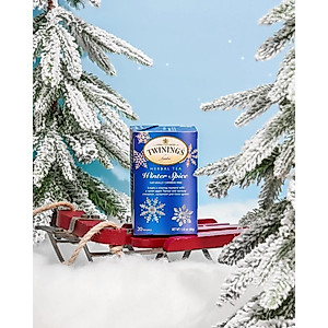 Twinings Christmas Tea and Winter Spice Tea Variety Pack - 1 Caffeinated Spiced Black Tea and 1 Caffeine-Free Spiced Camomile Herbal Tea, Bags Individually Wrapped, 20 Count (Pack of 2)