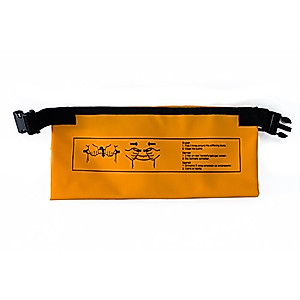 Premium Waterproof Bag/Roll Top Dry Bag - Perfect for Kayaking/Boating/Canoeing/Fishing/Rafting/Swimming/Camping/Snowboarding Crafted by Montem (Orange, 20L)