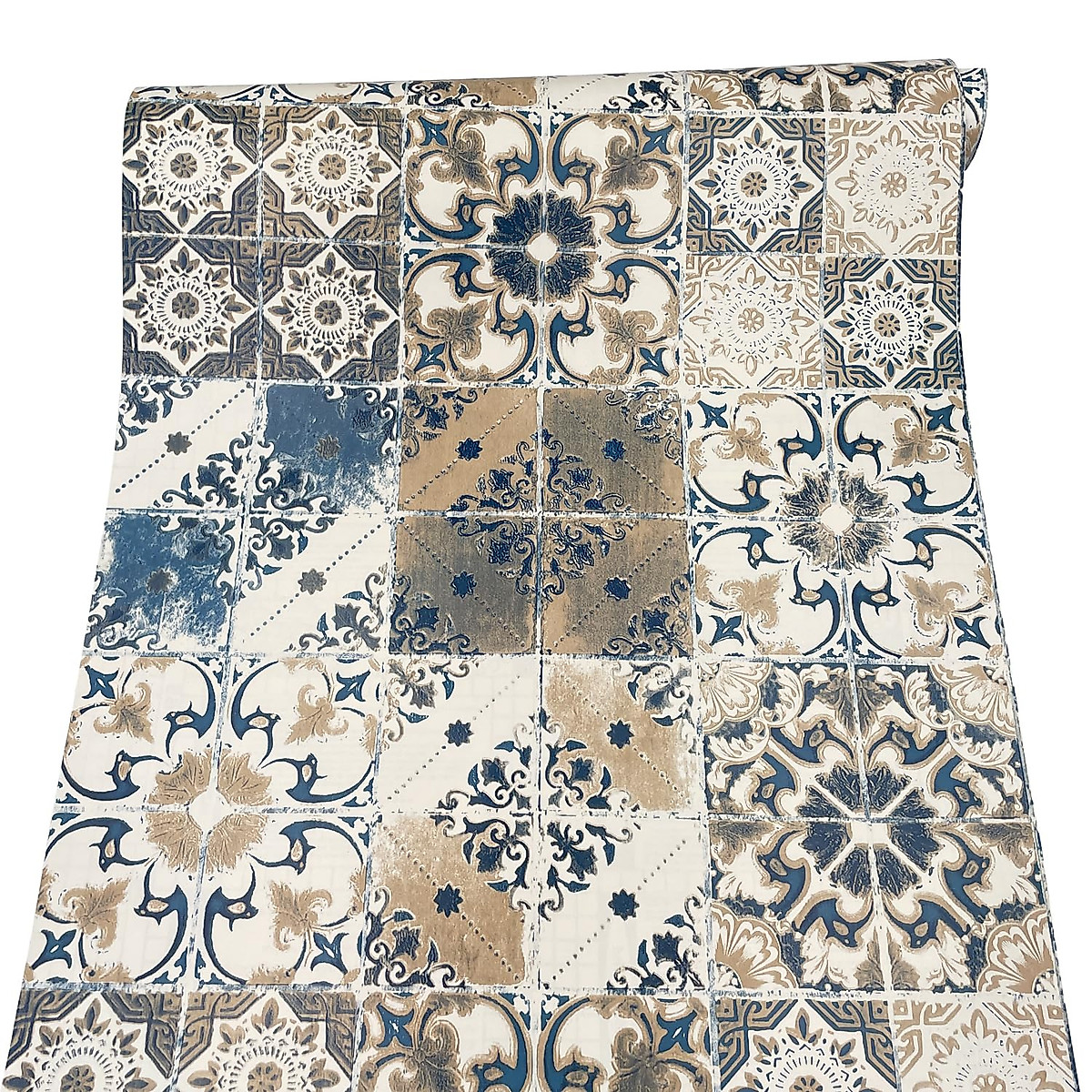 Yifely Classic Blue Shelving Paper Self-Adhesive Drawer Liner Waterproof Redo Shelf Dividers Lockable Box 17.7 Inch by 9.8 Feet