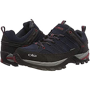 CMP Men's Low Rise Hiking Boots, Grey Asphalt Syrah 62bn, 6.5