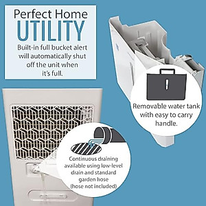 Keystone 50 Pint Dehumidifier Electronic Controls, White (KSTAD504E)