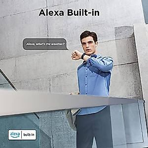 Amazfit GTS 2 Smart Watch for Men Android iPhone, Bluetooth Phone Call, Built-in ALEXA & GPS, Fitness Watch with 90 Sports Modes, Blood Oxygen Heart Rate Sleep Tracker, 5 ATM Water Resistant, Black