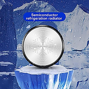 OCUhome Phone Cooler, Powerful Semi-Conductor Radiator Strong Suction High-Speed Rotation Magnetic Semiconductor Phone Cooling Holder for Gaming Phone Black