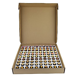 YHSWE (100 PCS Wax Container 6ml Glass Concentrate box with Dessert Silicone Lids Non-stick Glass Oil Multi Use Jar for Lip Balm,Lotion, Cream