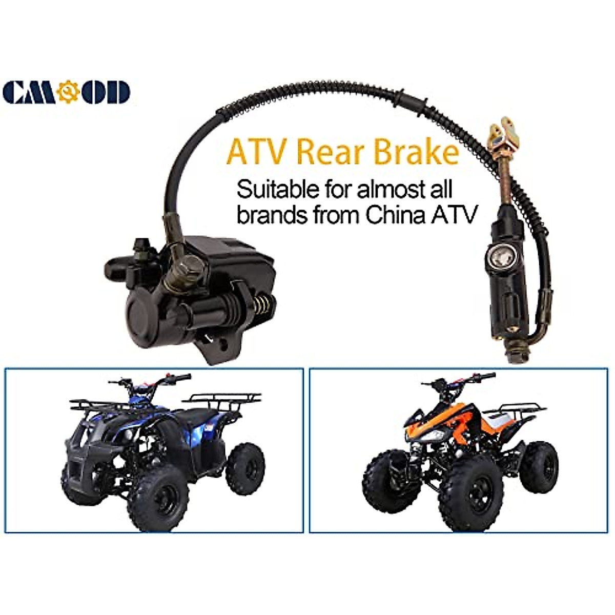 Rear Brake Master Cylinder Caliper For 50cc 70cc 90cc 110cc 125cc Chinese ATV Taotao Quad Coolster 3050HD Four Wheeler
