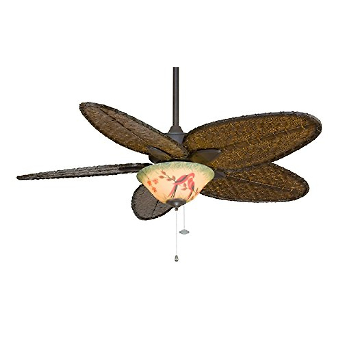 Fanimation Windpointe - 22 inch - Rust with Antique Narrow Oval Blades with Pull-Chain - FP7500RS