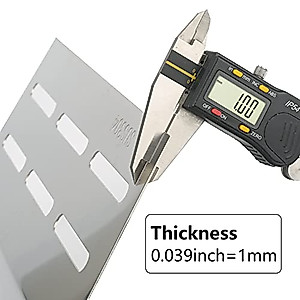 Flavorizer Bars for Weber Genesis, Stainless Steel 65505 Heat Deflectors Replacement for Weber Genesis 300 Series, Genesis E/S-310, 330 (Front-Mounted Control), Weber Genesis Grill Replacement 7622