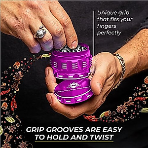 Kozo Spice Grinder (2.5",Purple)