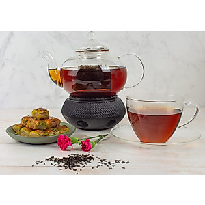 Sadaf Cardamom Tea Loose Leaf Tin 16 oz - Special Blend Cardamom Ceylon Black Tea - Product harvested in Sri Lanka