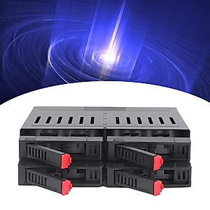 Tangxi 4 Bay HDD Cage 2.5in SATA Ⅰ, SATA Ⅱ, SATA Ⅲ, HDD,Hard Disk, SSD, 5.25in Drive Tray, Computer PC Case Internal 4 Bay 9.5mm 12.5mm Thick Bottom Hard Drives SSDs 6Gbps for Wins