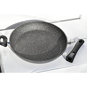 Germany Stoneline Xtreme Series Large 12.8 inch (32cm) Fry Pan with Lid, Non-stick, Non-Toxic Stone Coating Cookware - Top of the line model, better taste food, induction ready