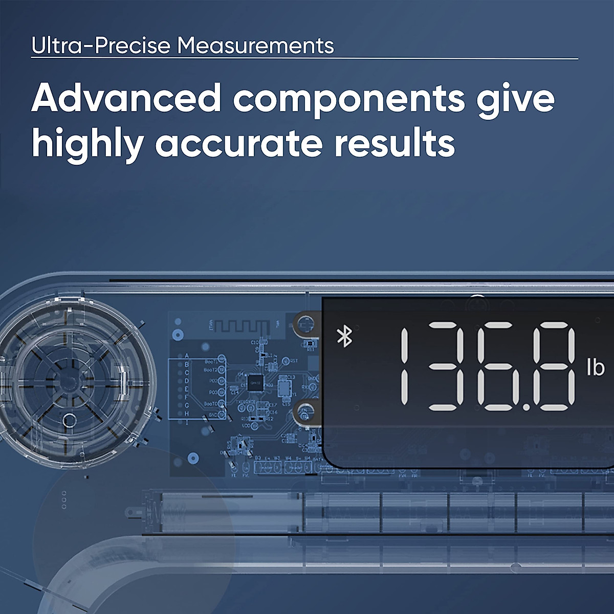 WYZE Scale S for Body Weight, Body Fat Monitor, Digital Bathroom Scale, Body Composition Analyer, Baby/Pet Mode, Wireless, Bluetooth, 400 lb Black&White