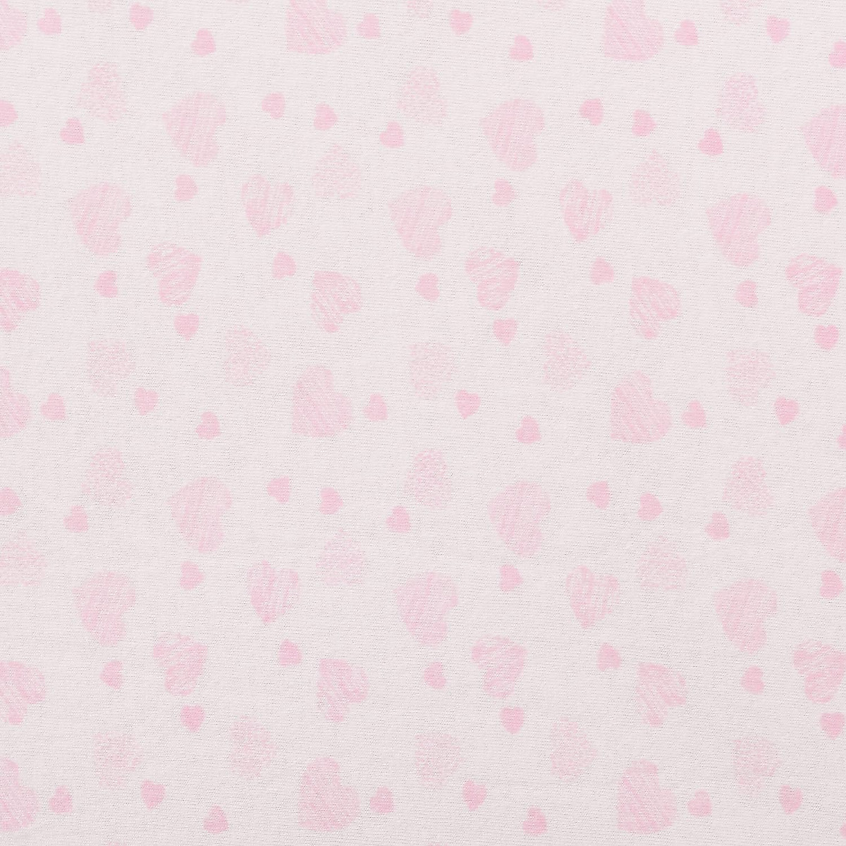 ATACA TEKSTIL 2 Pack 0 Cotton | Soft Breathable Crib Sheets | Baby & Toddler | Fitted Crib Sheet | Made in Turkey (Pink Hearts), 28x52x8 Inches