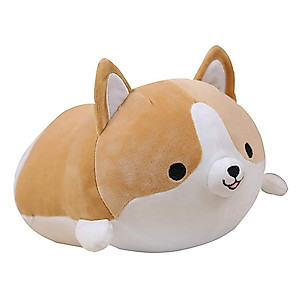 sofipal Corgi Dog Plush Pillow, Soft Shiba Inu Corgi Butt Stuffed Animal Toys Gifts for Bed, Valentine, Kids Birthday, Christmas (Brown, 11.8inch)