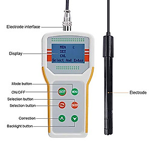Dissolved Oxygen Meter, Dissolved Oxygen Analyzer JPB?607A DO Meter Dissolved Oxygen Detector Water Tester for Aquaculture Fish Pond